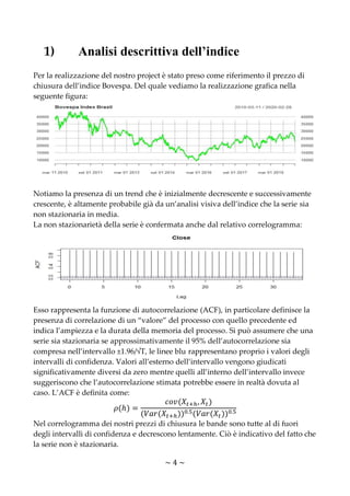 Project serie storiche | PDF