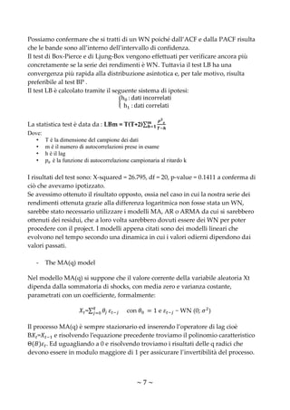 Project serie storiche | PDF