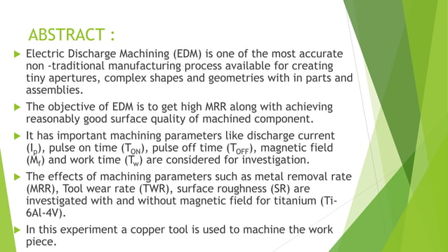 PPT on Electric Discharge Machining .pptx