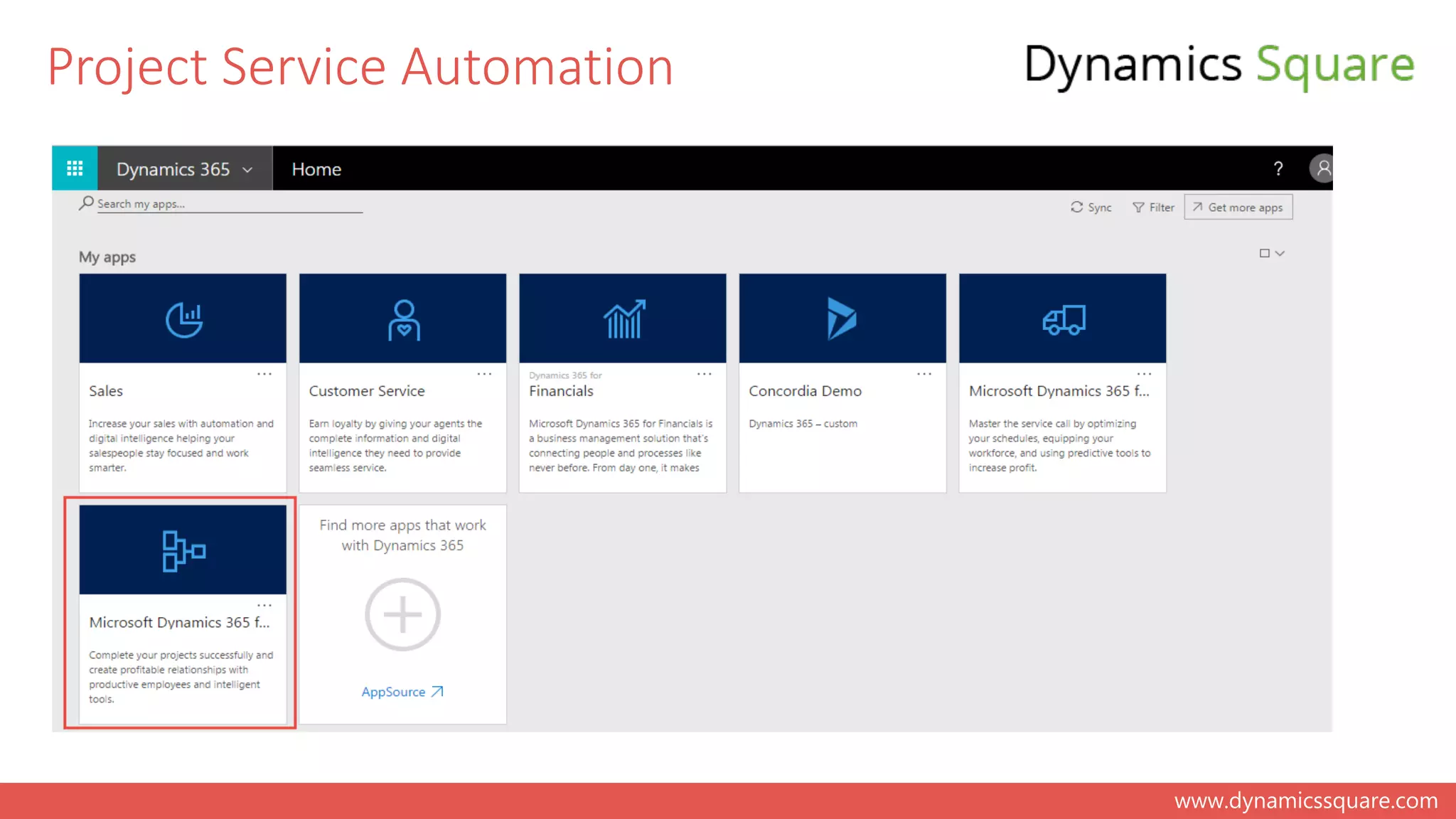 Project Service Automation | Dynamics Square | PDF