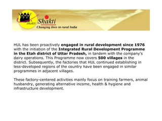 HUL Project Shakti | PPT
