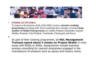 HUL Project Shakti | PPT