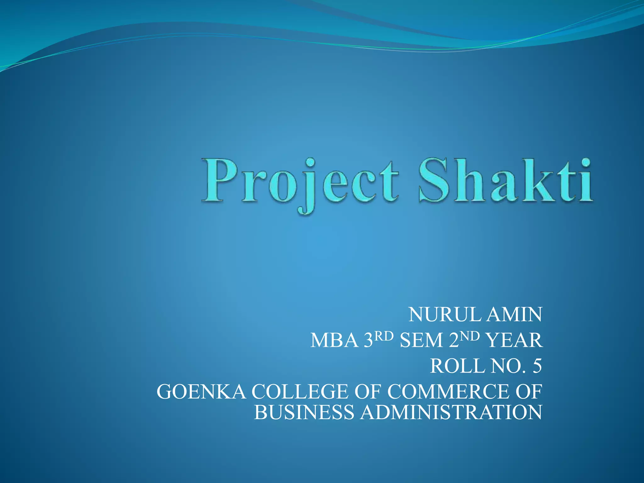Project shakti | PPTX