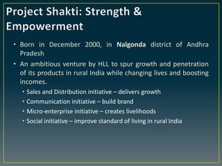 HUL Project shakti Distribution Channel ppt | PPTX