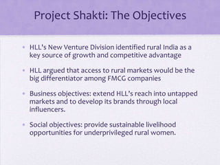 Project Shakti - Unilever India | PPTX