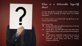 Project sign off | PDF