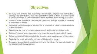 Project_Bibliometric Analysis of Doctoral Thesis Awarded in Library ...