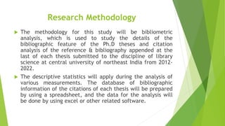 Project_Bibliometric Analysis of Doctoral Thesis Awarded in Library ...