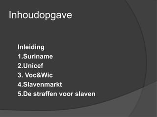 Project slavernij (1) | PPT