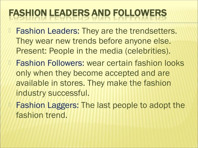 Chronological development of fashion trend worldwide | PPT
