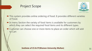 Online food ordering system | PPTX