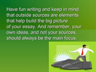 Use and Integration of Sources | PPT