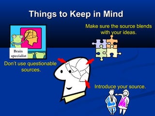 Use and Integration of Sources | PPT