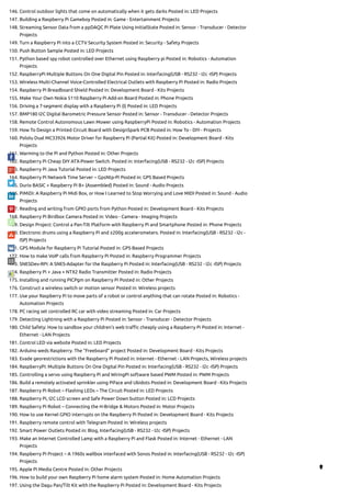 Projects list raspberry pi projects complete 1480 projects | PDF