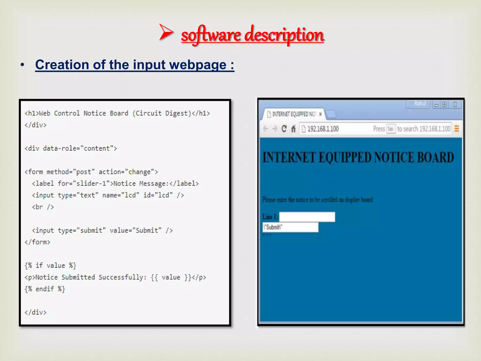 Project smart notice board ppt | PPTX