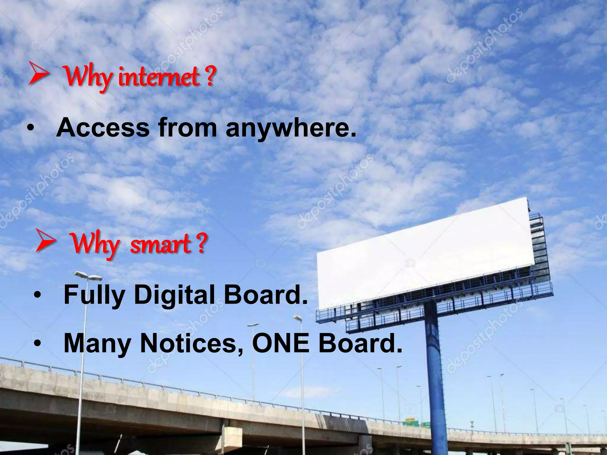 Project smart notice board ppt | PPTX