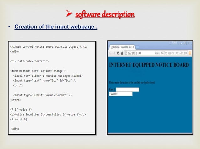 Project smart notice board ppt | PPTX