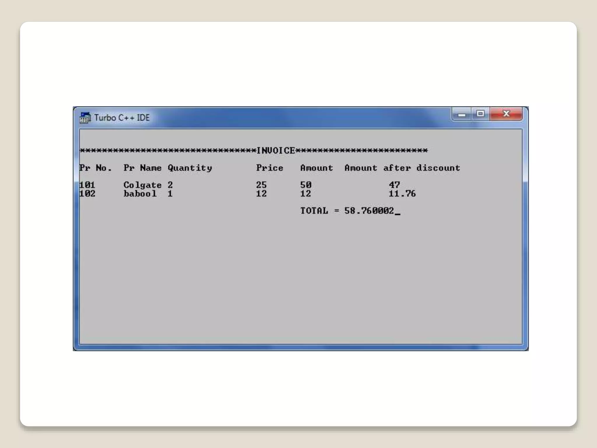 Project Super Market Billing System Ppt