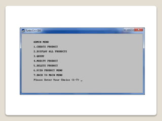 Project Super market billing system | PPTX