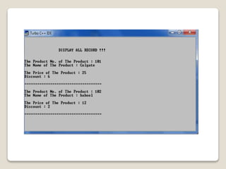 Project Super market billing system | PPTX