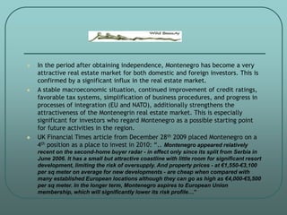 Projects-Montenegro updated | PPT