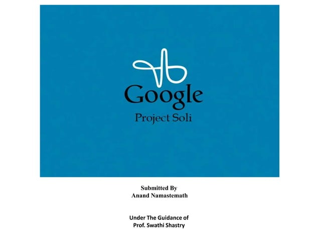 Project soli: | PPT