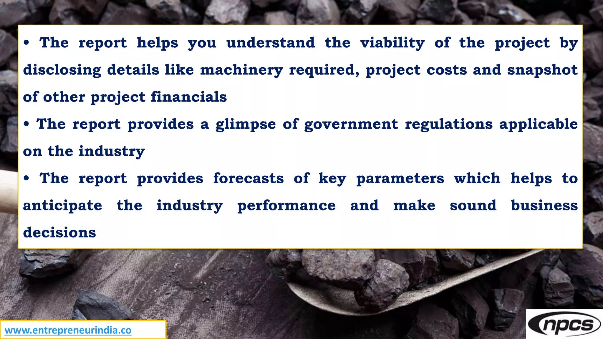Projects on Coal and Coal by Products | PPTX