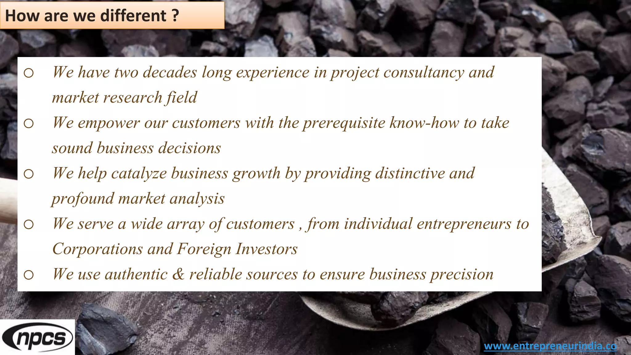 Projects on Coal and Coal by Products | PPTX