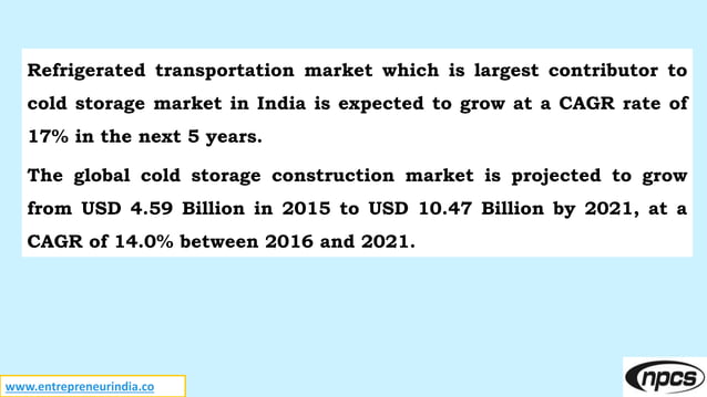 Projects on cold storage multipurpose cold storage | PPT