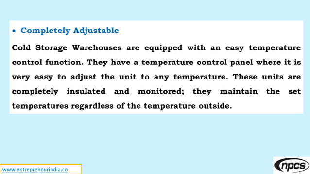 Projects on cold storage multipurpose cold storage | PPT