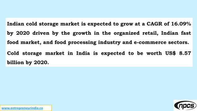 Projects on cold storage multipurpose cold storage | PPT