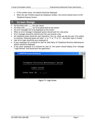 Project Specs Pf | PDF | Operating Systems | Computer Software and ...