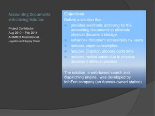 My Projects Portfolio | PDF | Logistics and Transportation Industry ...