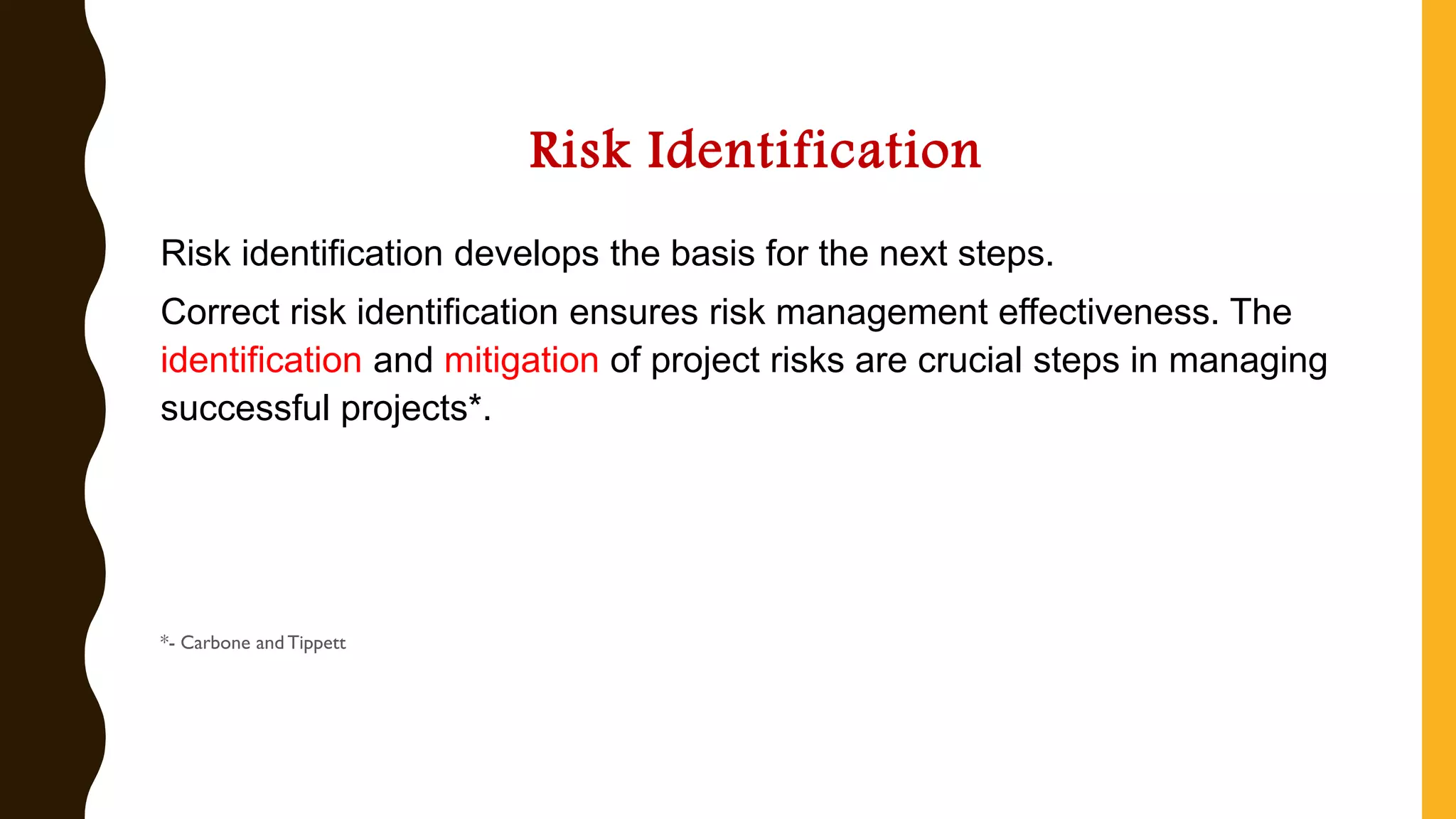 Projects risk management | PPT