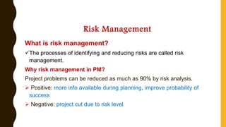 Projects risk management | PPT