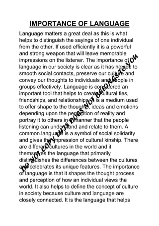 ASL/ALS CLASS 12 ENGLISH PROJECT | PDF