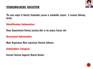 Project stakeholder Management PMBOK Sixth | PDF