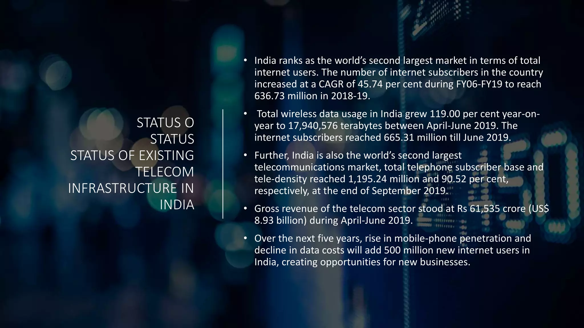 IT and COMMUNICATION INFRASTRUCTURE PROJECT STATUS | PPTX | Computer ...