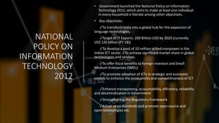 IT and COMMUNICATION INFRASTRUCTURE PROJECT STATUS | PPT