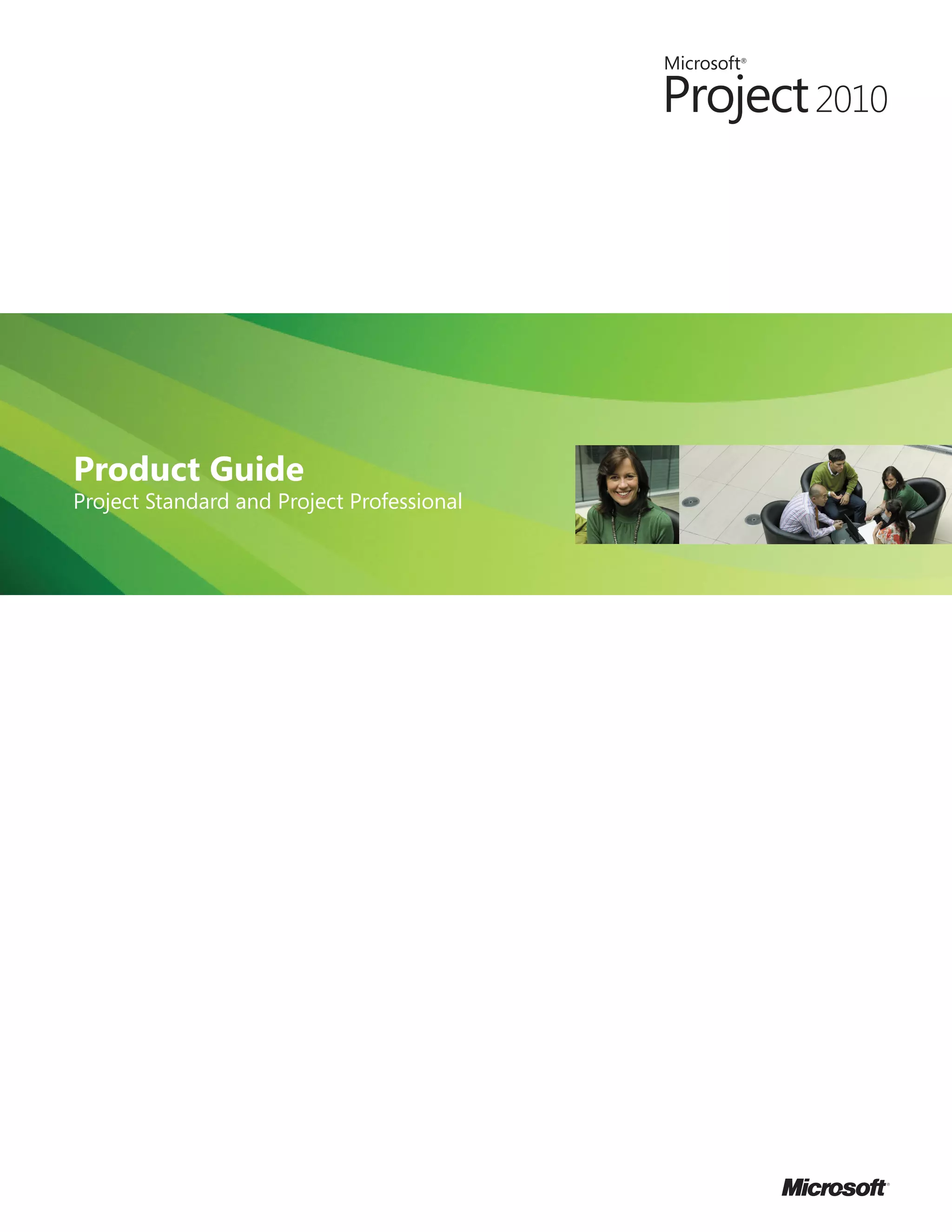 Project standard and project professional 2010 product guide | PDF