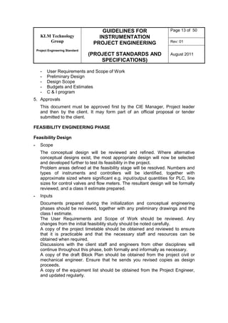 Project standards and_specifications_instrumentation_project ...