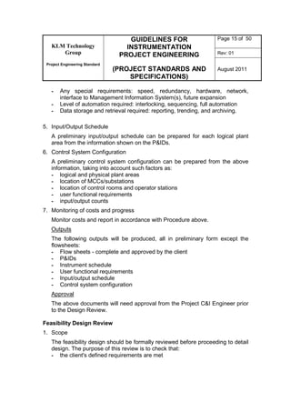 Project standards and_specifications_instrumentation_project ...