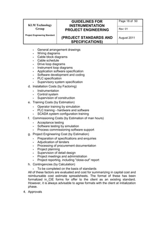 Project standards and_specifications_instrumentation_project ...
