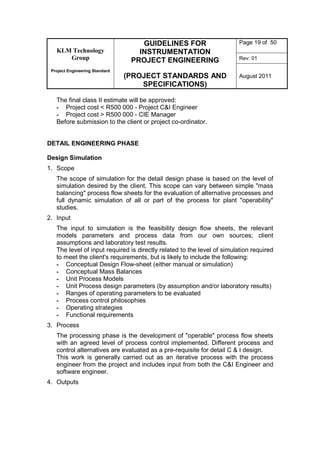 Project standards and_specifications_instrumentation_project ...