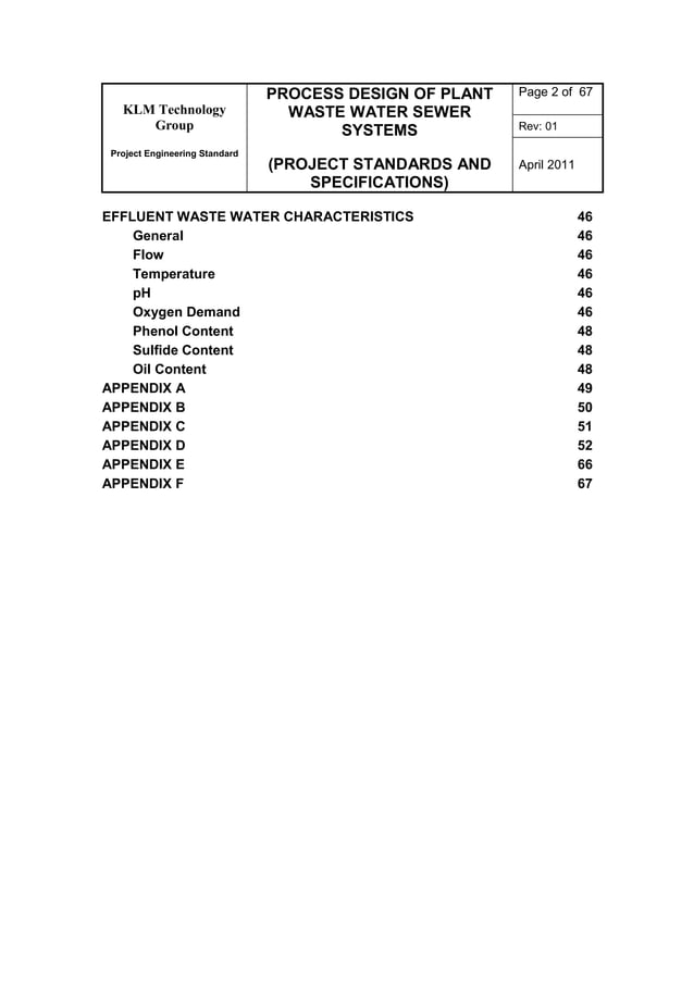 Project standards and_specifications_waste_water_sewer_system_rev01 | PDF