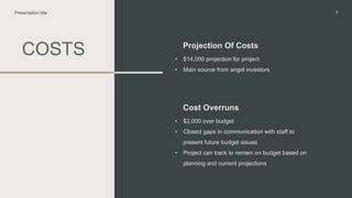 Project status report.pptx | Business | Business and Finance