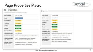 Project status reporting with Confluence | PDF