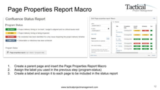 Project status reporting with Confluence | PDF