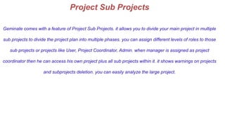 Project Sub Projects | PDF