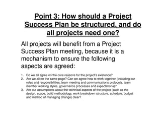 Project Success Plans - G Byatt | PDF